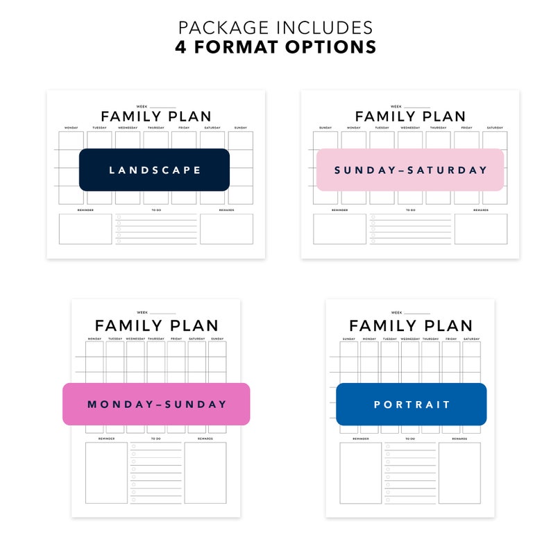 Family Planner | Digital Download | Printable - Etsy