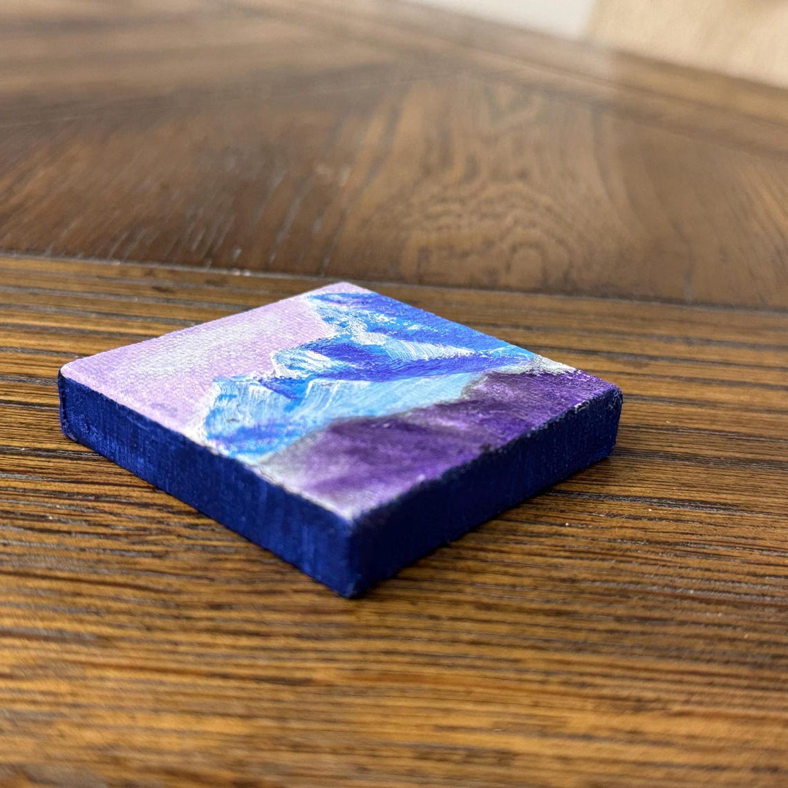 Purple Mountains Majesty - Mini (2" X 2") Painting - Etsy