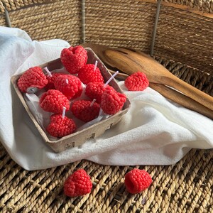 Birthday Candles, Raspberry Candles 10ct - Etsy