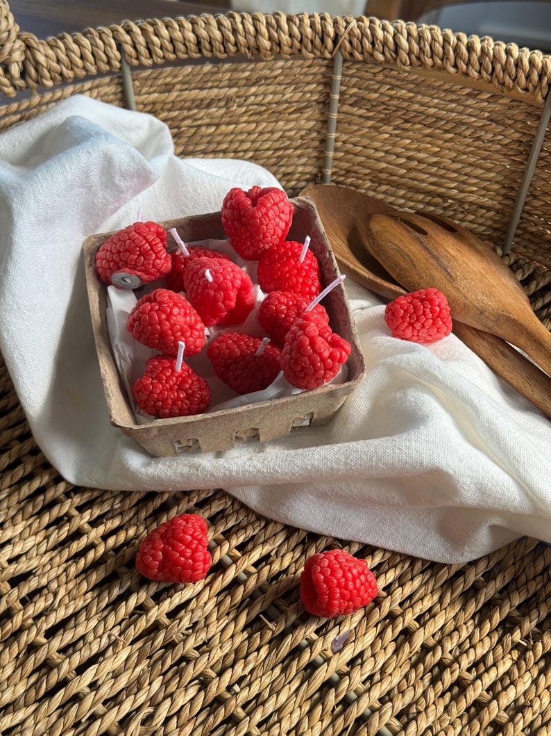 Birthday Candles, Raspberry Candles 10ct - Etsy