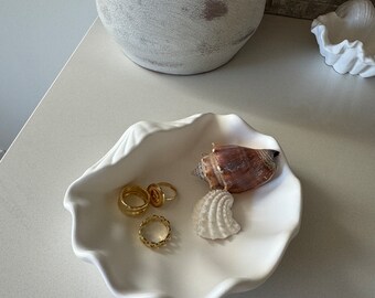 Handmade Seashell Tray, Coastal Decor, Seashell Decor, Shell Tray ...