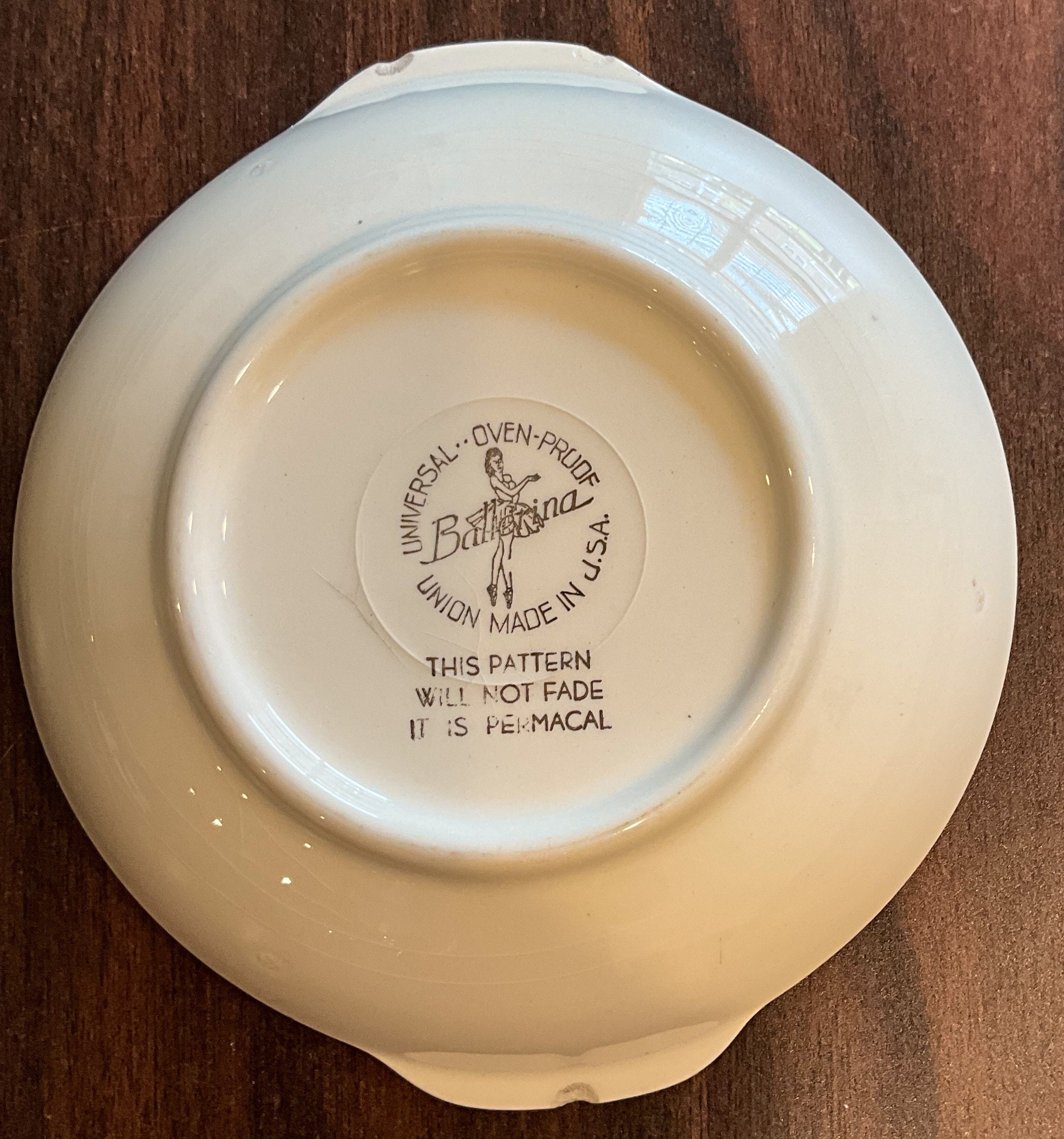 Vintage Universal Potteries 10 Moss Rose Cake Set of Two Plate ...