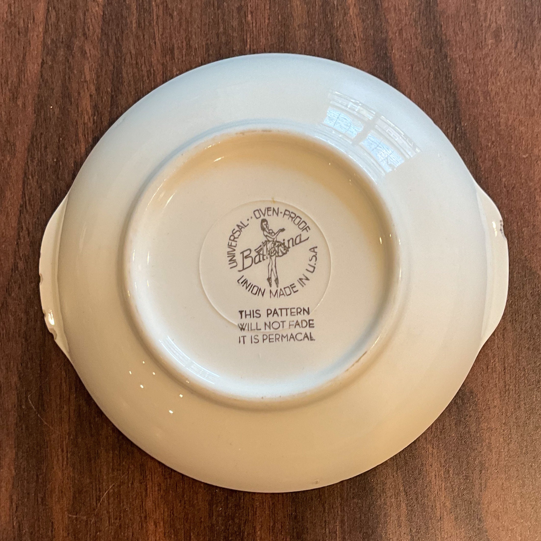 Vintage Universal Potteries 10 Moss Rose Cake Set of Two Plate ...