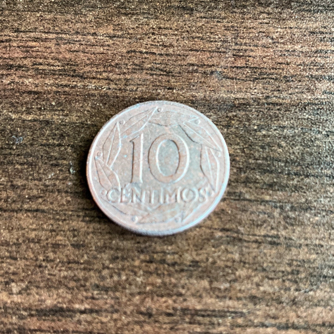 1959 10 Centimos Spanish Coin Francisco Franco Coin France - Etsy