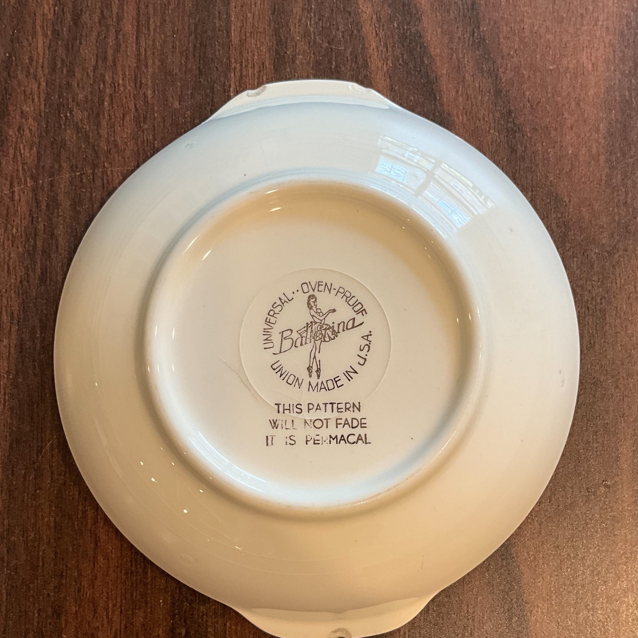 Vintage Universal Potteries 10 Moss Rose Cake Set of Two Plate ...