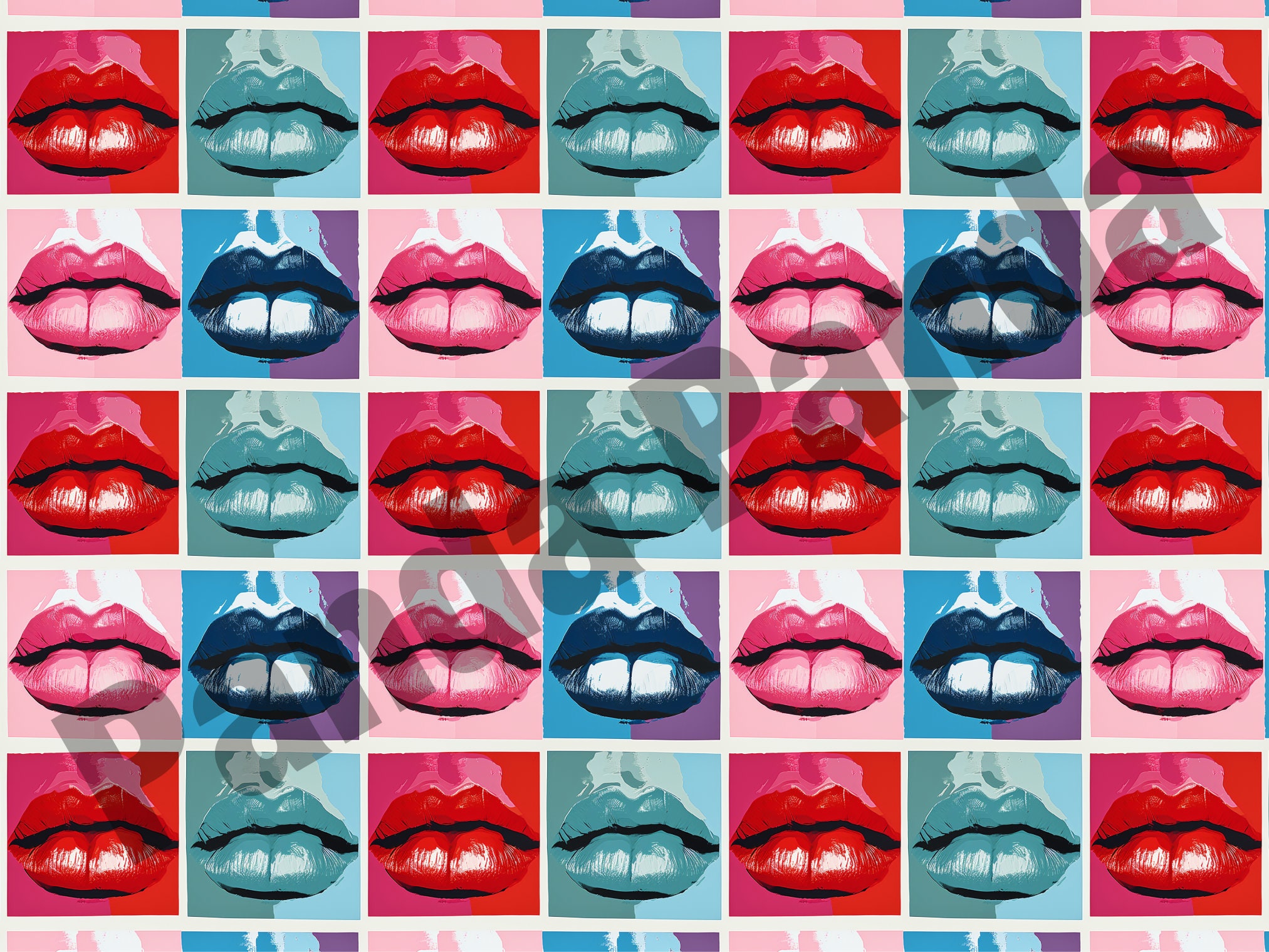 Andy Warhol Inspired Seamless Patterns, Pastel Color Seamless Pattern ...