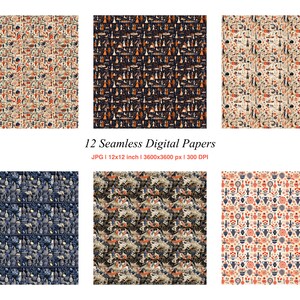 Hermes Inspired Seamless Pattern, High Fashion Printable Pattern ...
