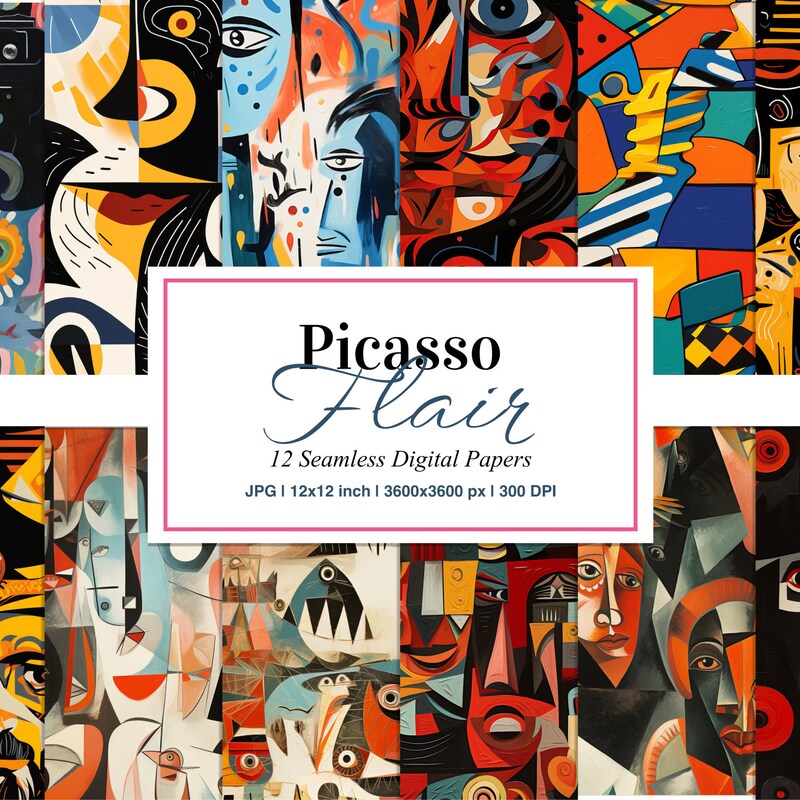 Picasso Fabric - Etsy