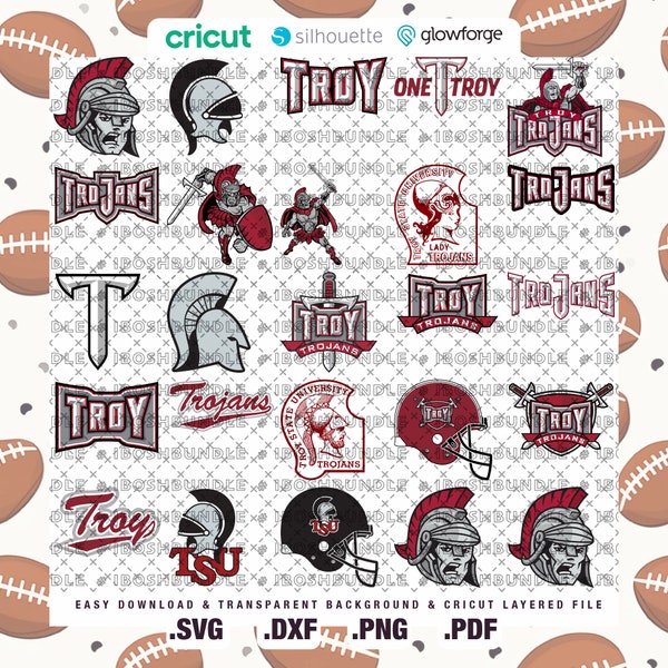 Trojans Football Svg - Etsy