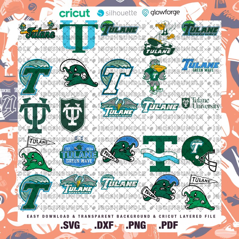 Team 31 Tulane University SVG, Green Wave SVG, College, Athletics ...
