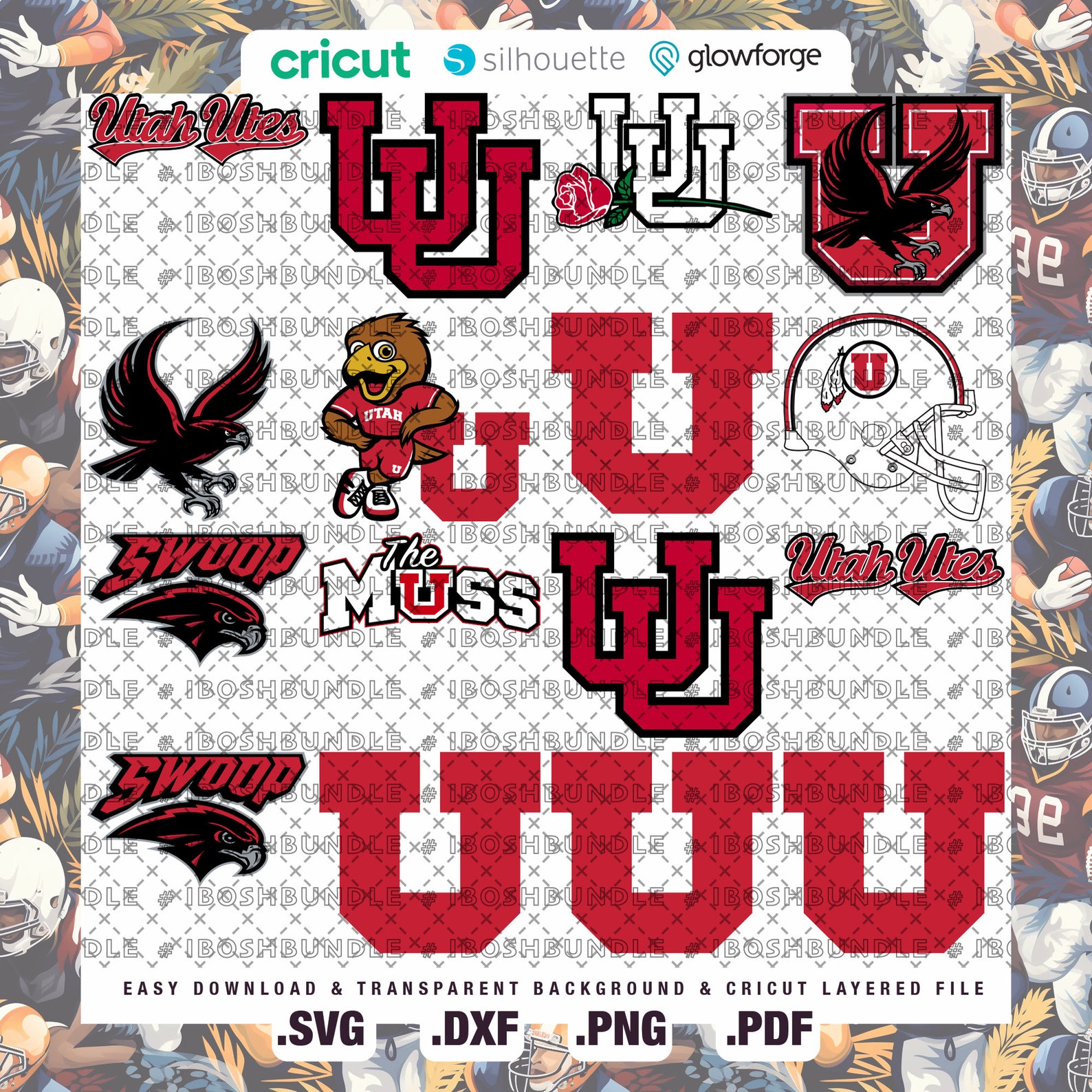 Team 33 Utah University SVG, Utes SVG, College, Athletics, Football ...