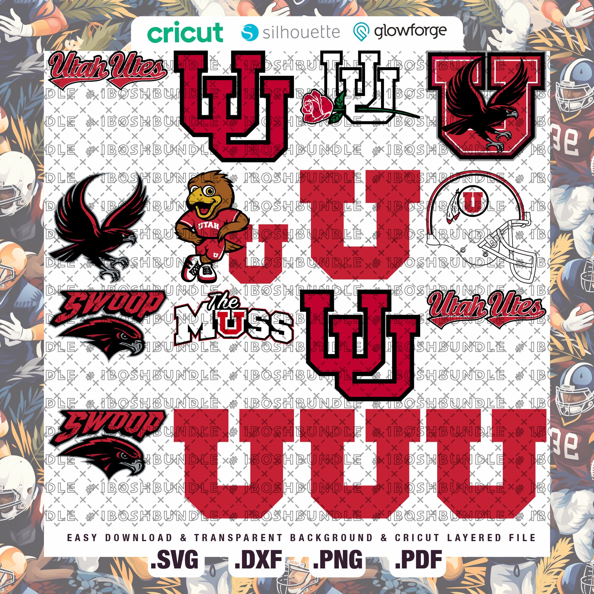 Team 33 Utah University SVG, Utes SVG, College, Athletics, Football ...