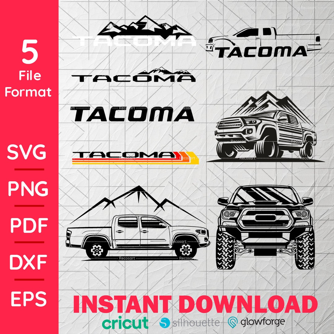 Tacoma SVG Ready to Use for Cricut Transparent Background High ...
