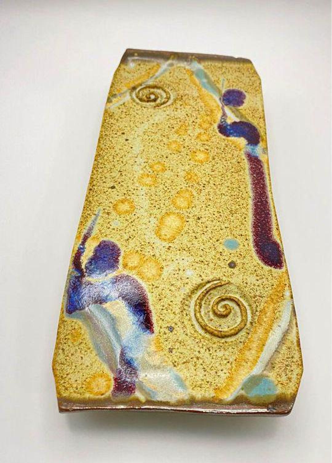 Vintage Renowned BOWEN Pottery Signed Tray Stunning Work of Art Signed ...