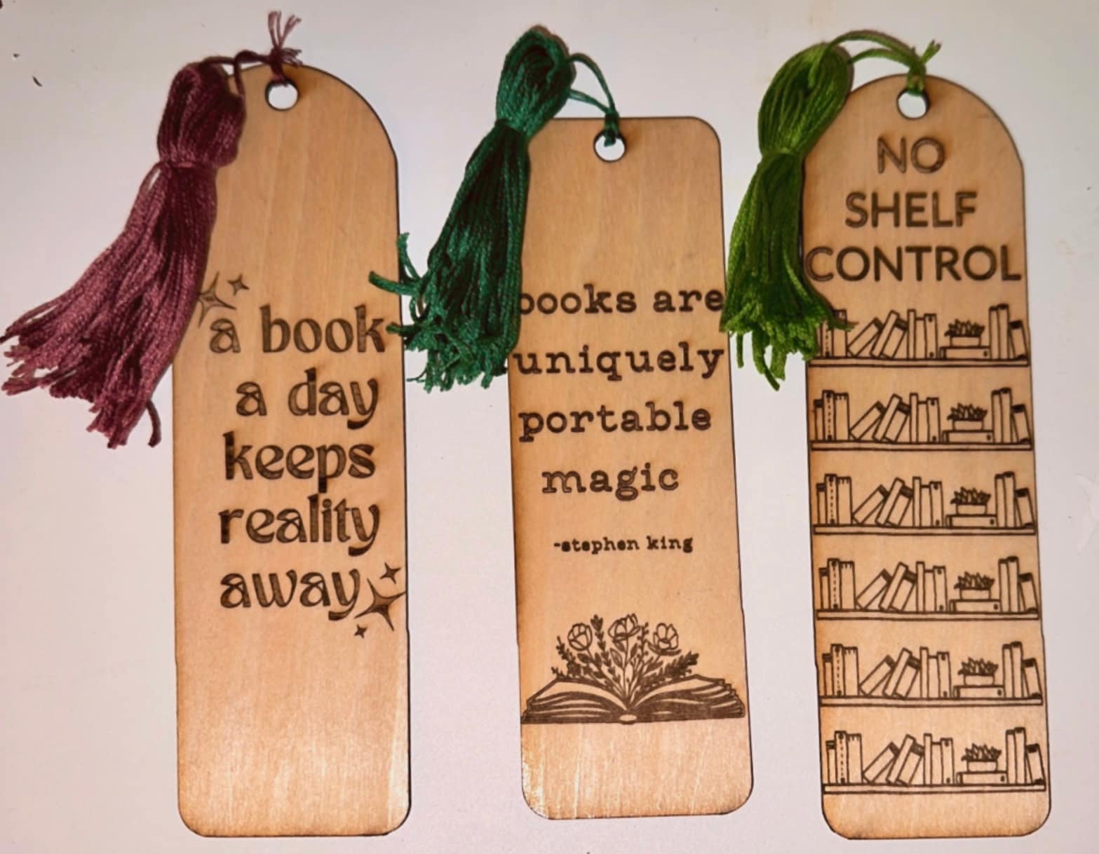 Customizable Wooden Bookmark - Etsy