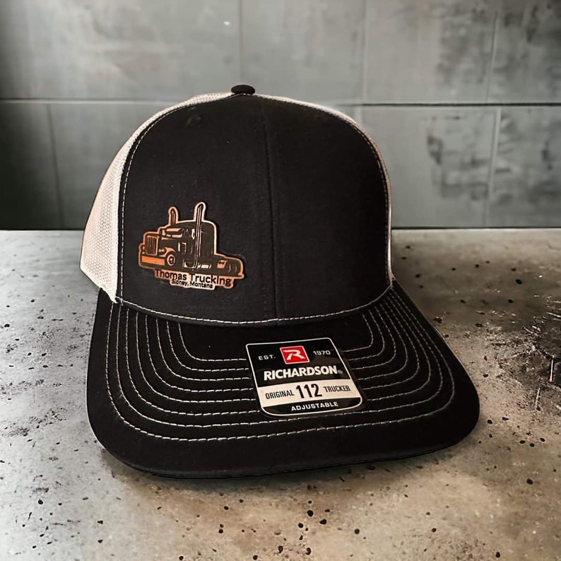 10 Custom Logo Hats Leather Patch Hats With Laser Engraved Patch With ...