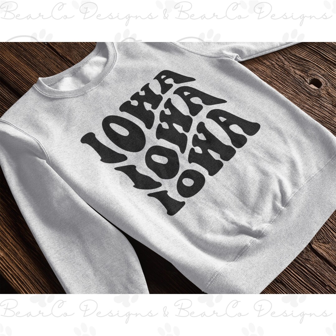 Iowa Wavy SVG + PNG Digital Download / Cricut Cut / Cut File / Football ...