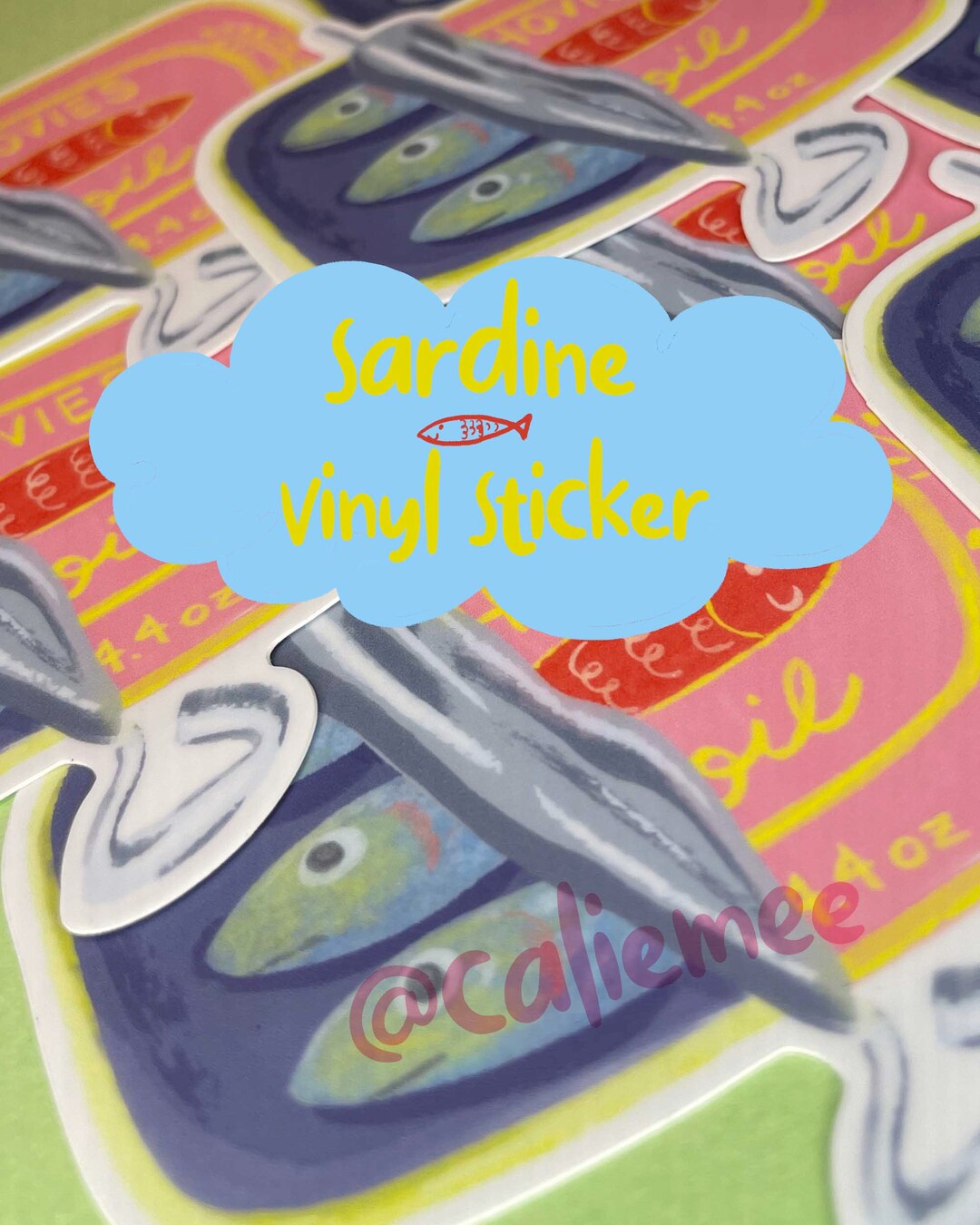 Sardine Can Die Cut Vinyl Sticker - Etsy