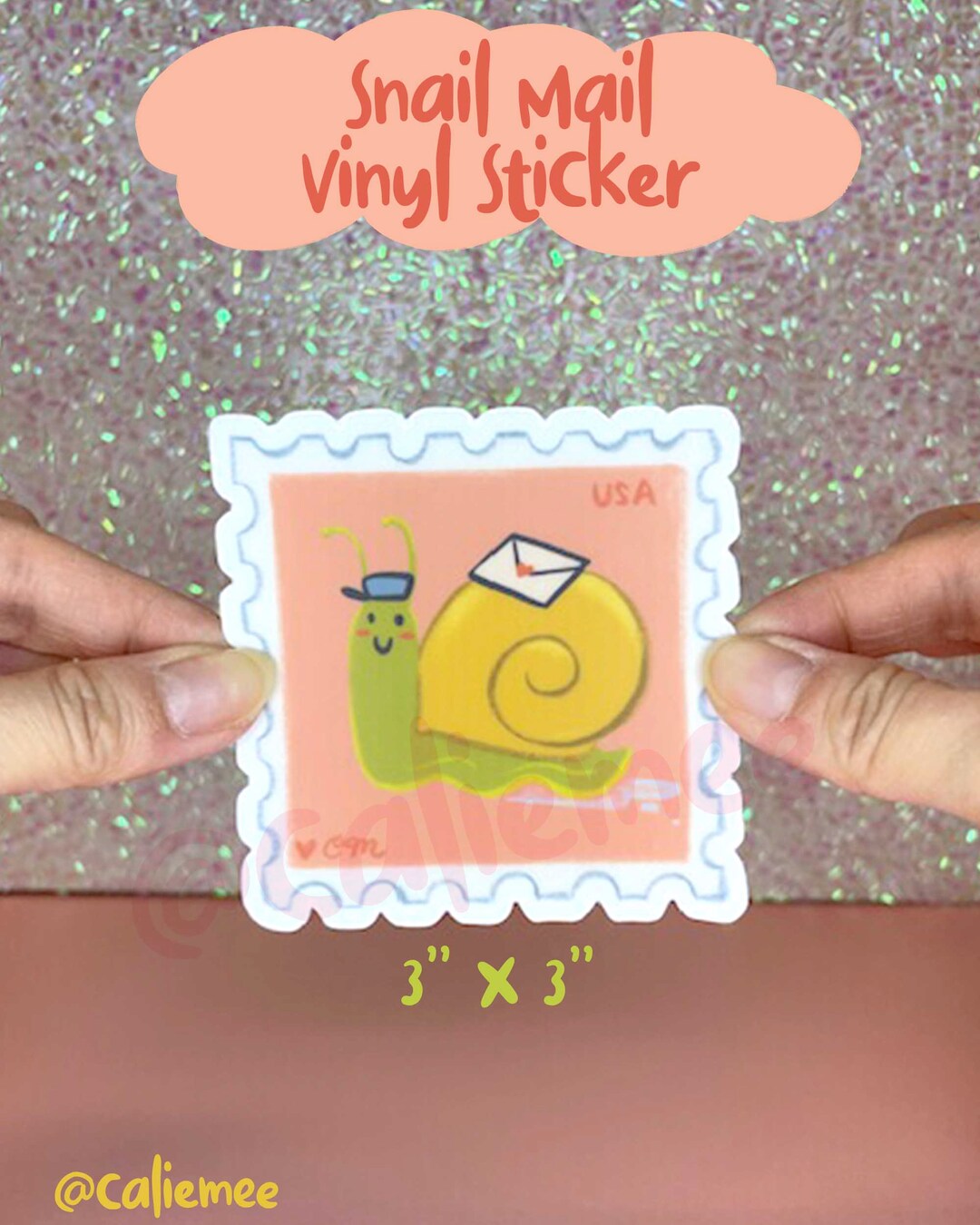 Snail Mail Clear Die Cut Vinyl Sticker - Etsy