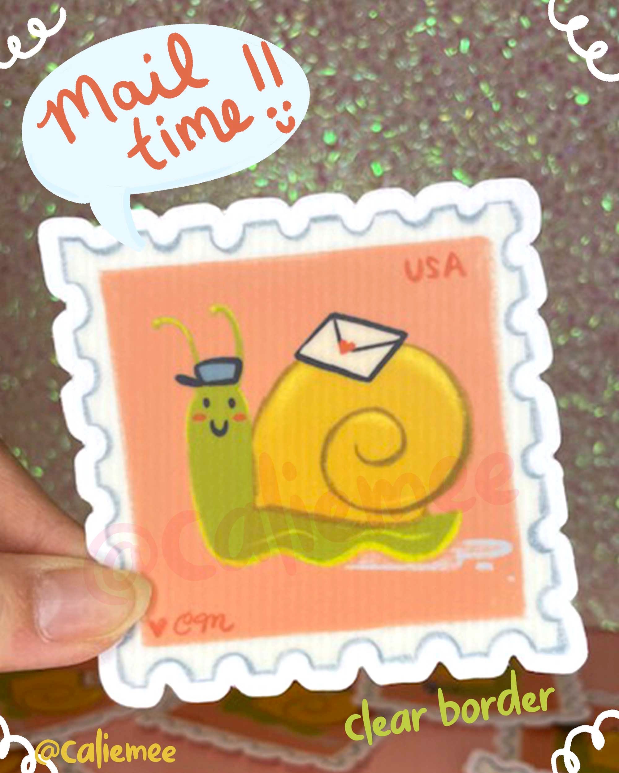Snail Mail Clear Die Cut Vinyl Sticker - Etsy