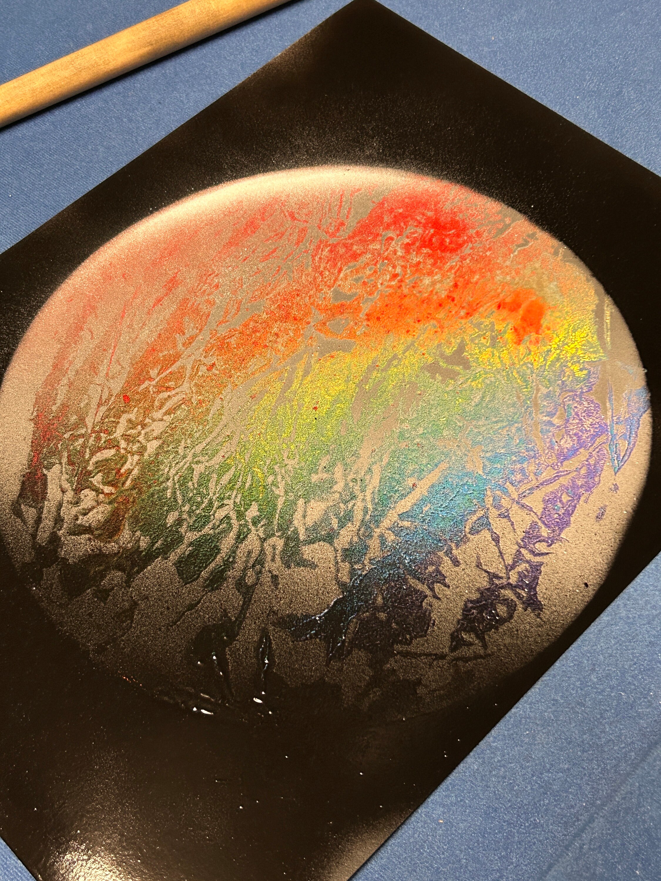 Pride/ Rainbow Spray Paint Art/ Wall Art / Space Art/ Galaxy - Etsy