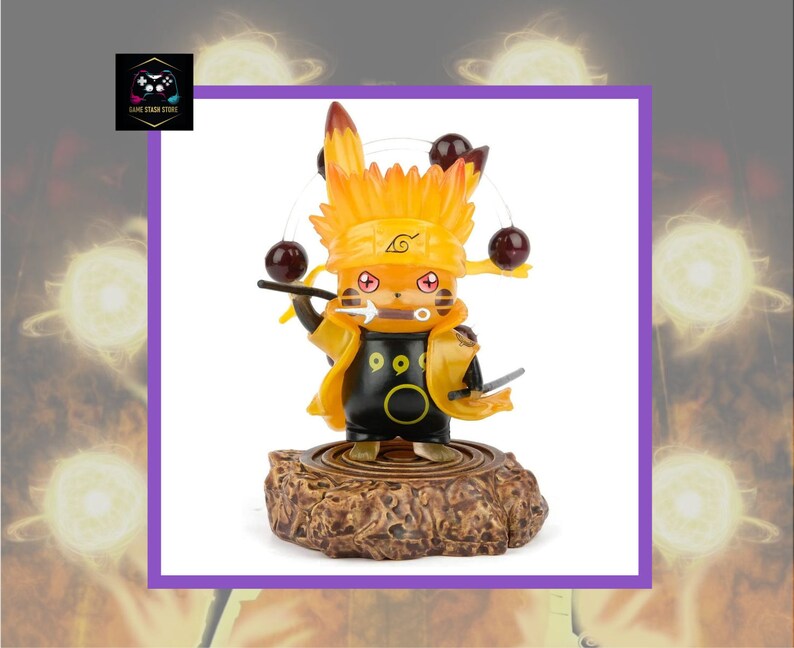 Pikachu X Uzumaki Naruto Nine-tails Chakra Mode Custom Made - Etsy ...