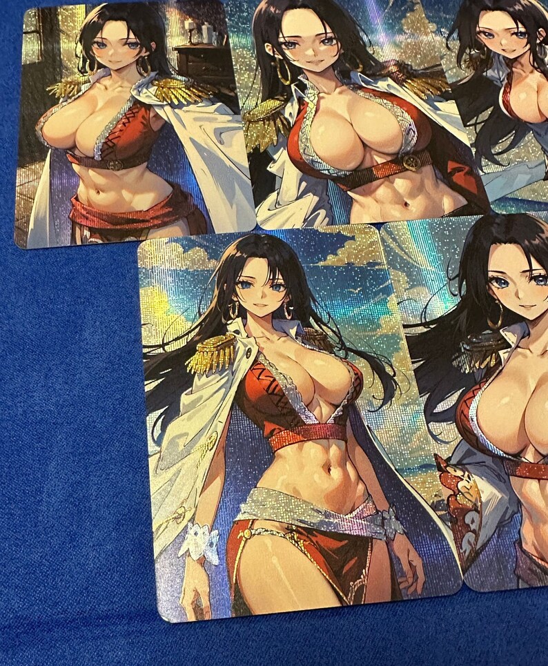 Waifu Boa Hancock Waifu Set Of 5 Custom Made Holo S Rank Etsy