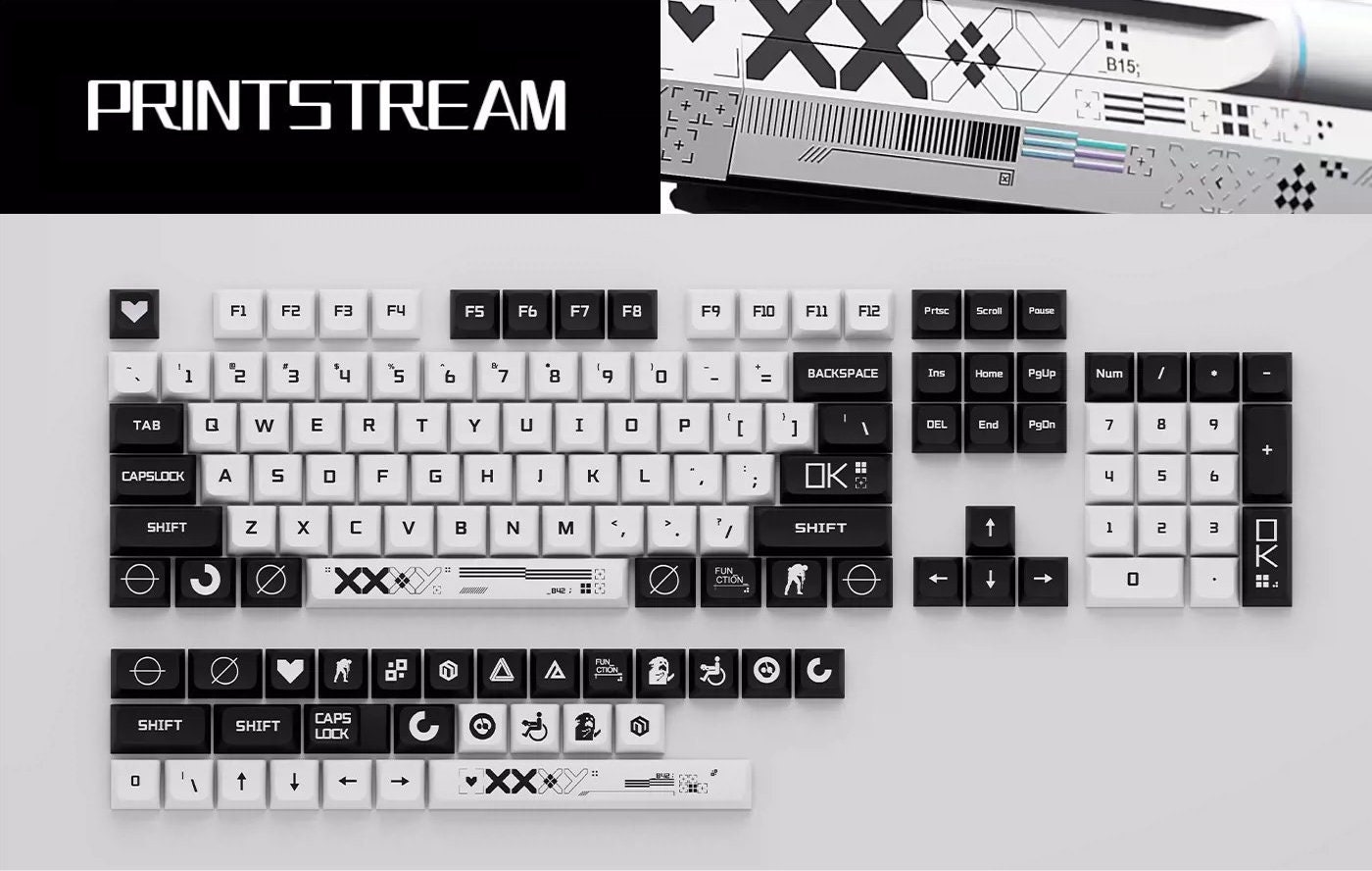 CS2 CSGO Prinstream Keycaps ANSI for MX Mechanical Keyboards - Etsy