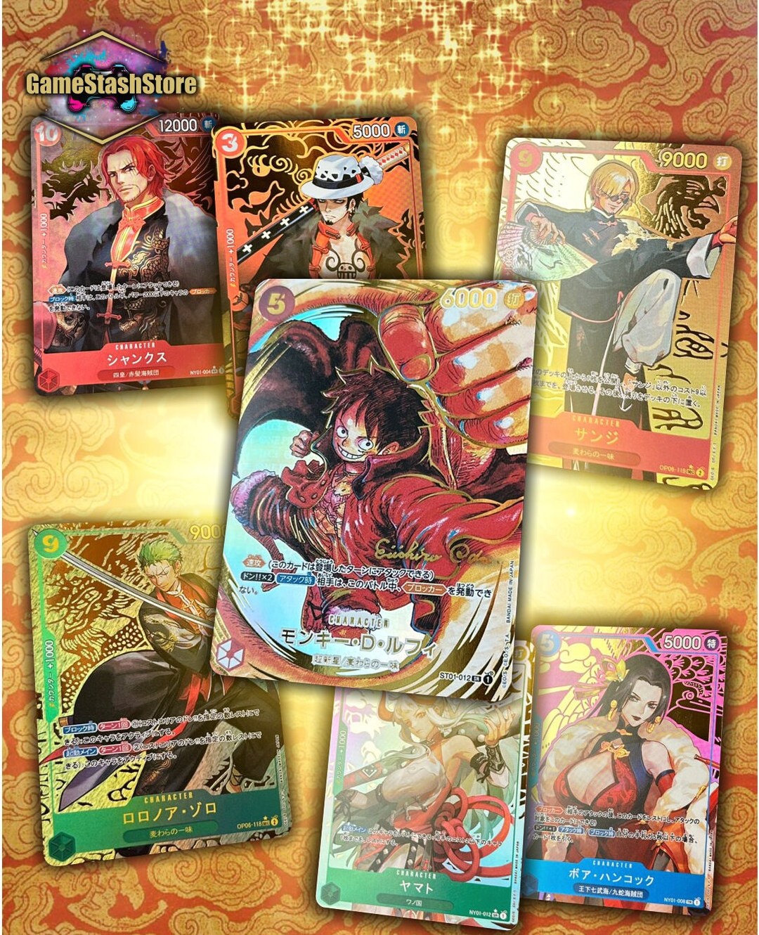 OPTCG Textured Gold Foiled Character Set 002 chinese New Year Special ...