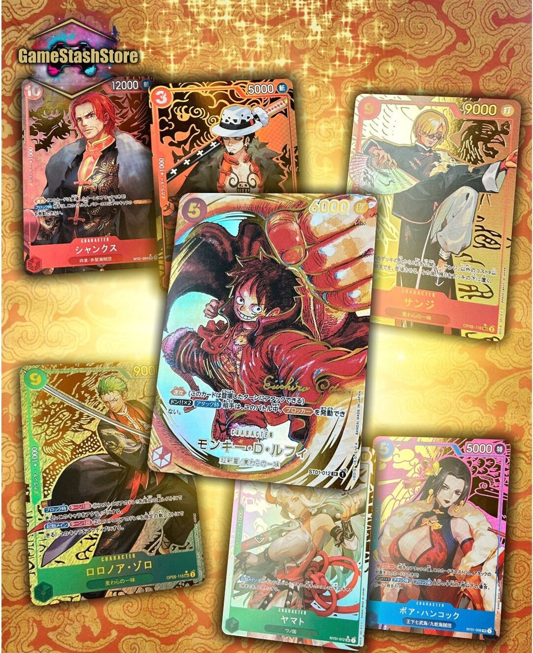 OPTCG Textured Gold Foiled Character Set 002 chinese New Year Special ...
