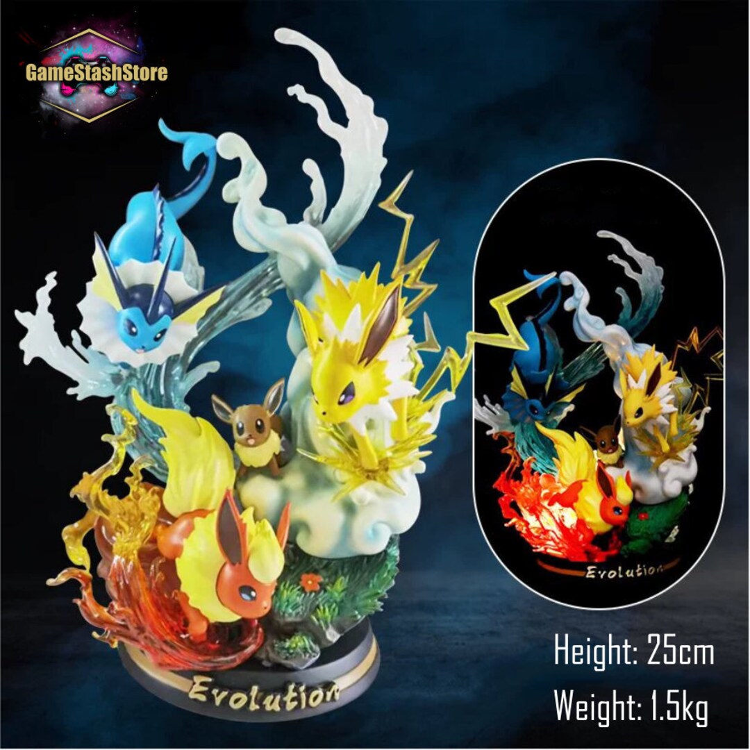Eevee Evolution Line Statue Custom Made lights Up - Etsy Australia