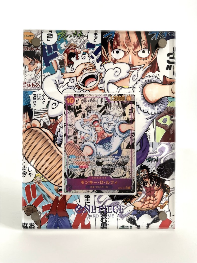 OPTCG Onepiece Luffy Gear 5 OP05-119 Manga Alt Art Custom - Etsy Hong Kong