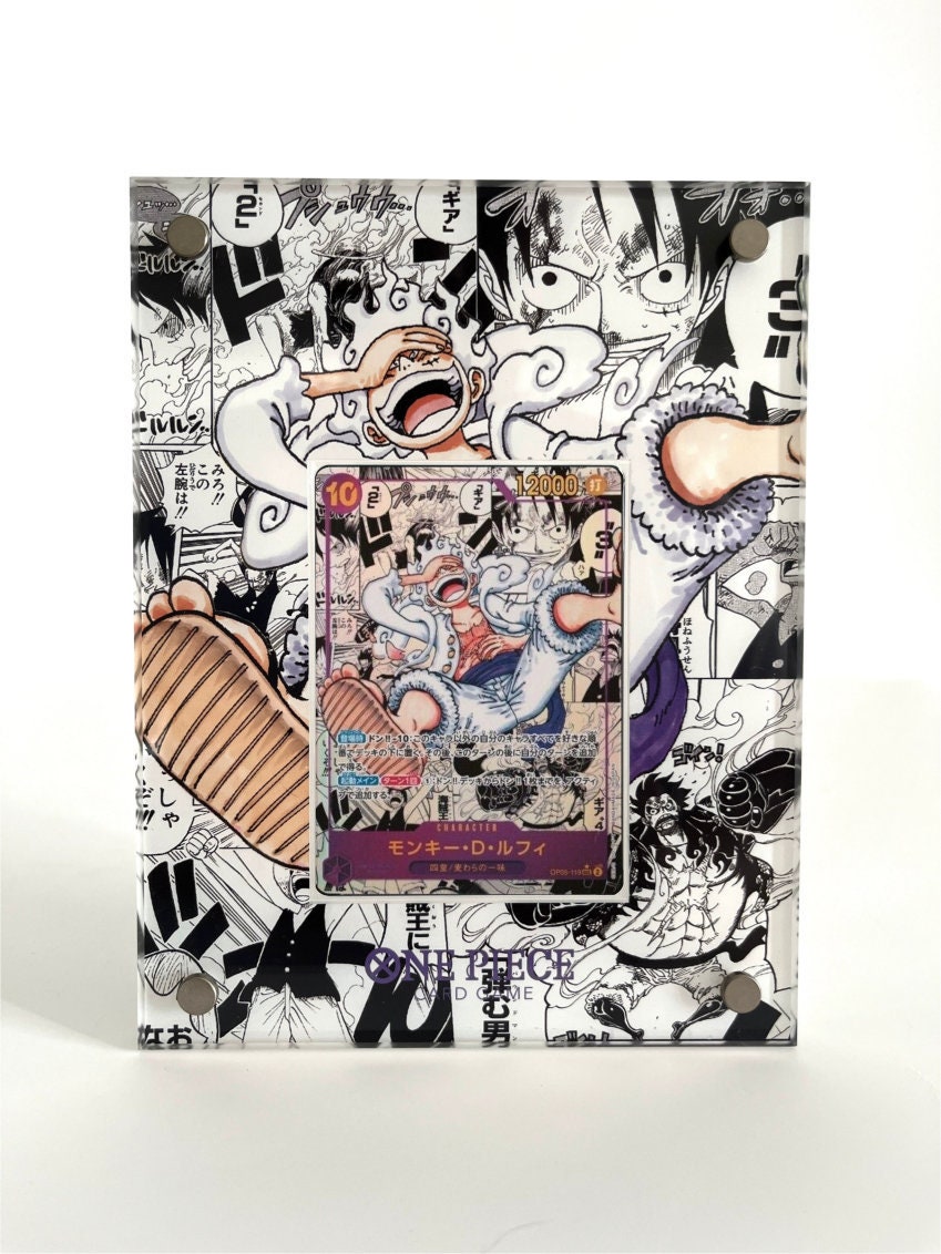 OPTCG Onepiece Luffy Gear 5 OP05-119 Manga Alt Art Custom Protective ...
