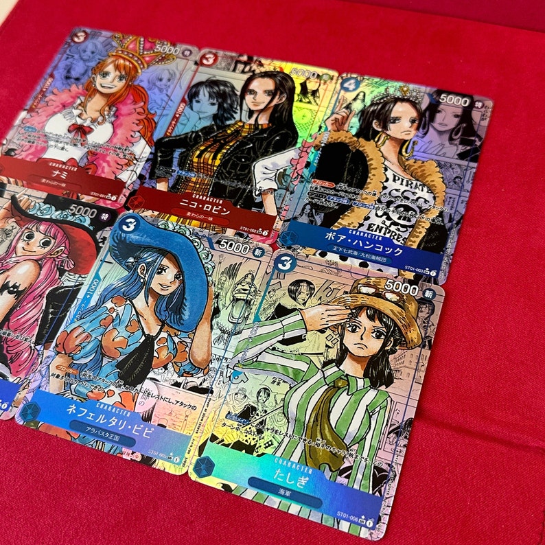 OPTCG One Pieces All Female Characters Manga Cards Set Custom Made nami ...