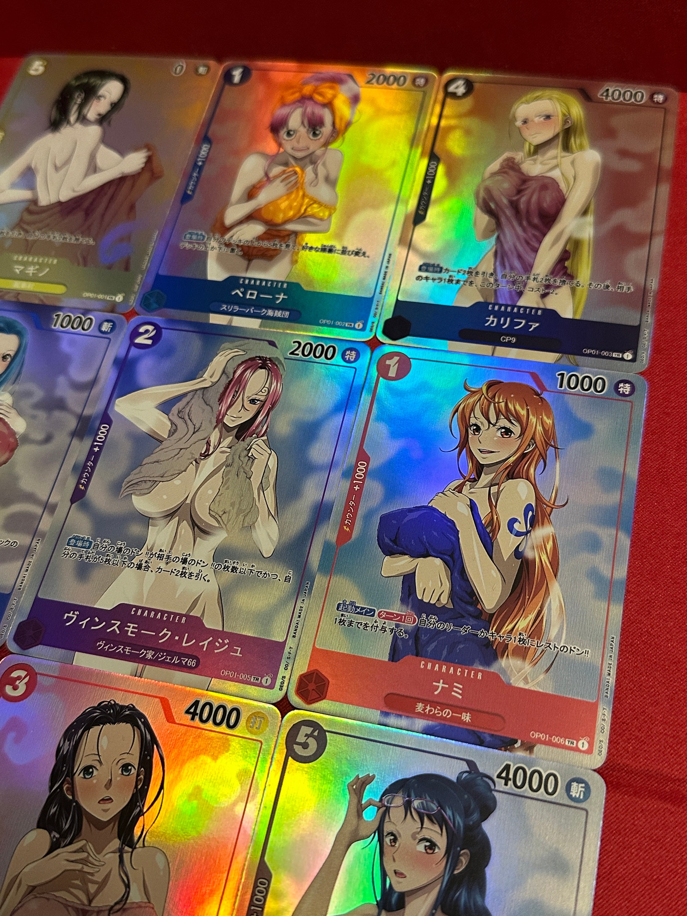 OPTCG WAIFU One Piece Holographic Set 008 bathhouse Custom Made - Etsy ...