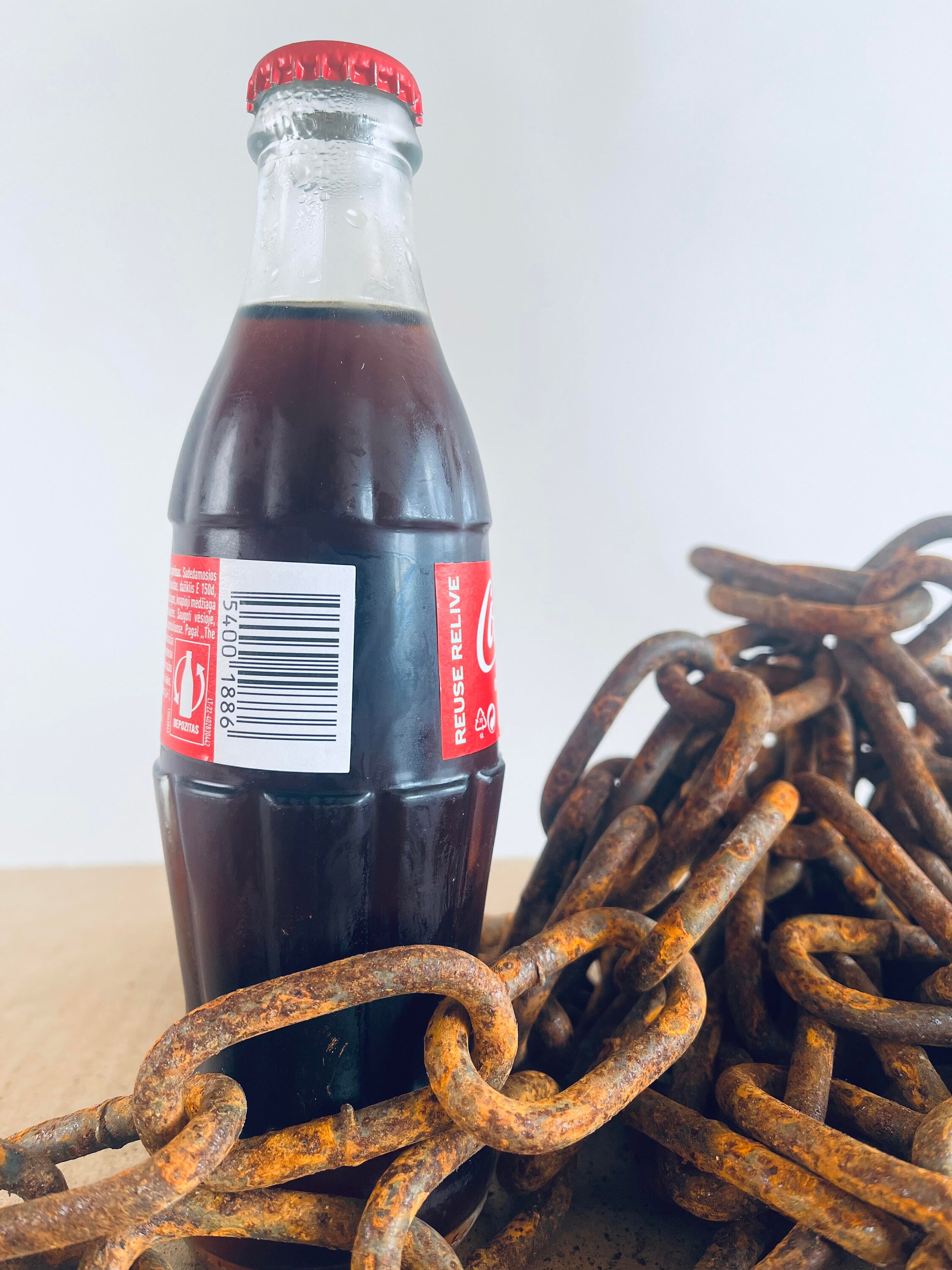 Rusty Iron Chain, Decorative Rustic Chain, Home Decor, Farmhouse Barn ...