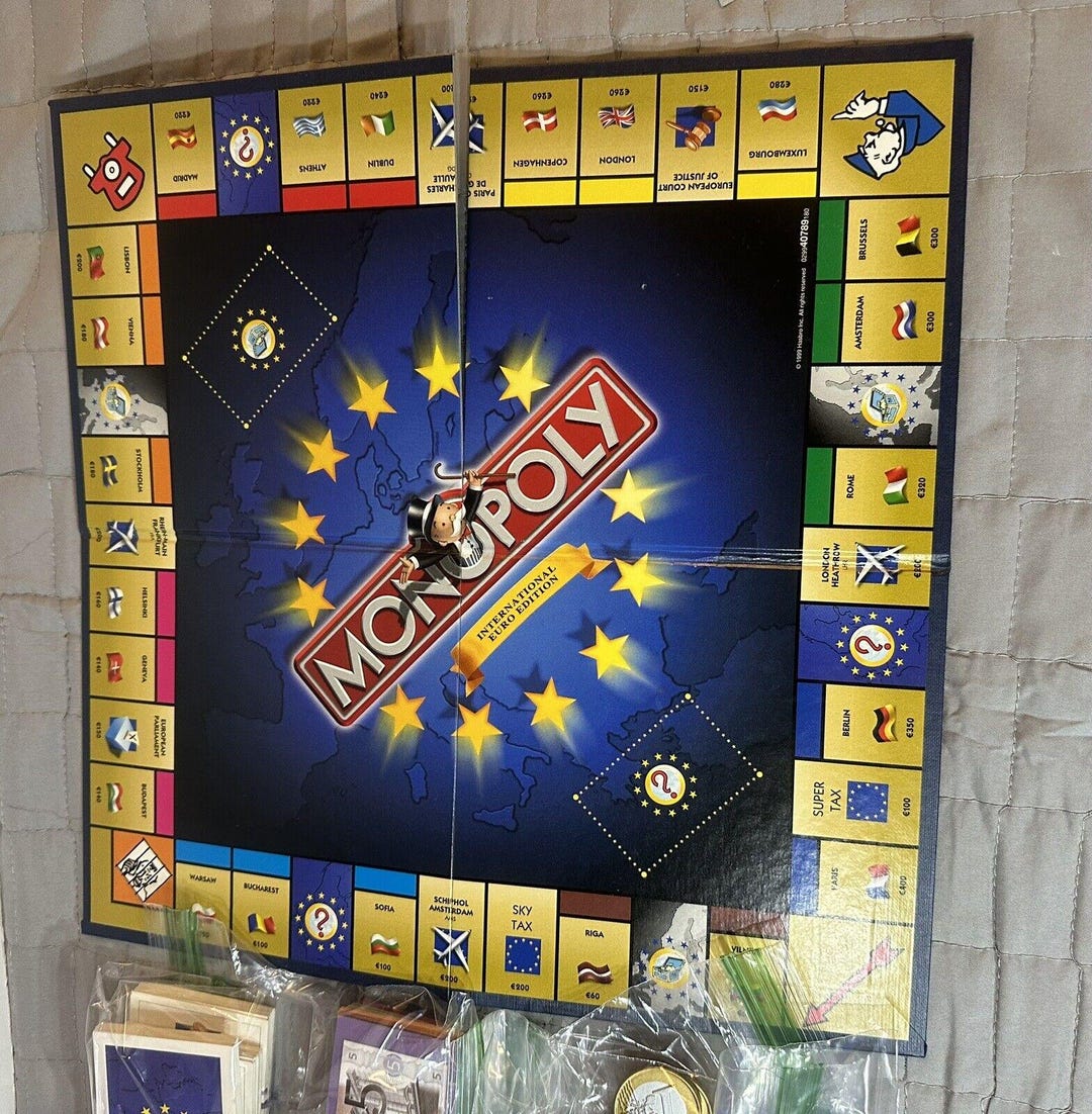Monopoly International Euro Edition 1999 Board Game Complete With ...