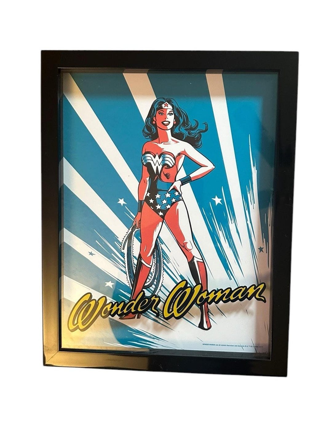 Wonder Woman Shadow Box Frame Comic Wall Pop Art DC Print - Etsy
