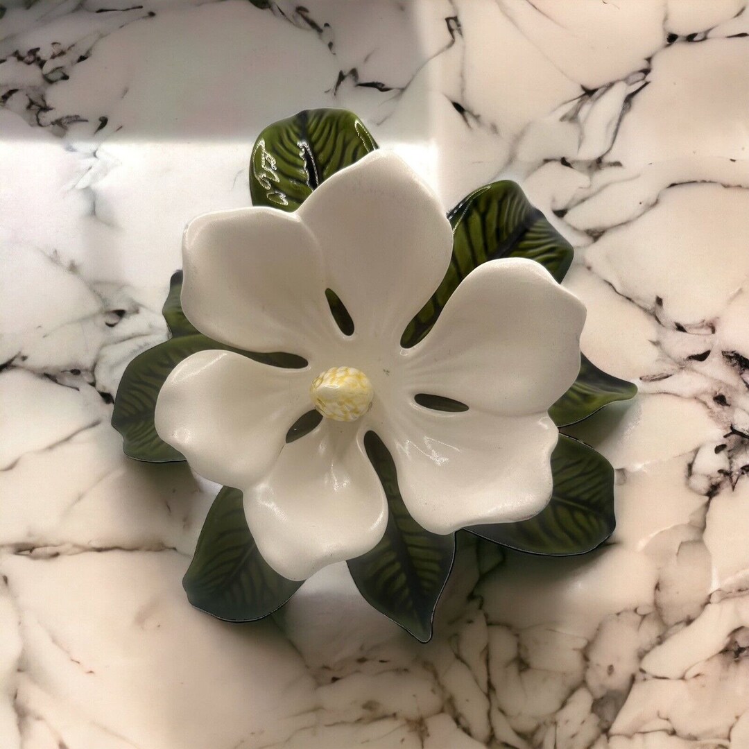 75 Jamar Mallory Studio Ceramic Magnolia Flower on Branch - Etsy