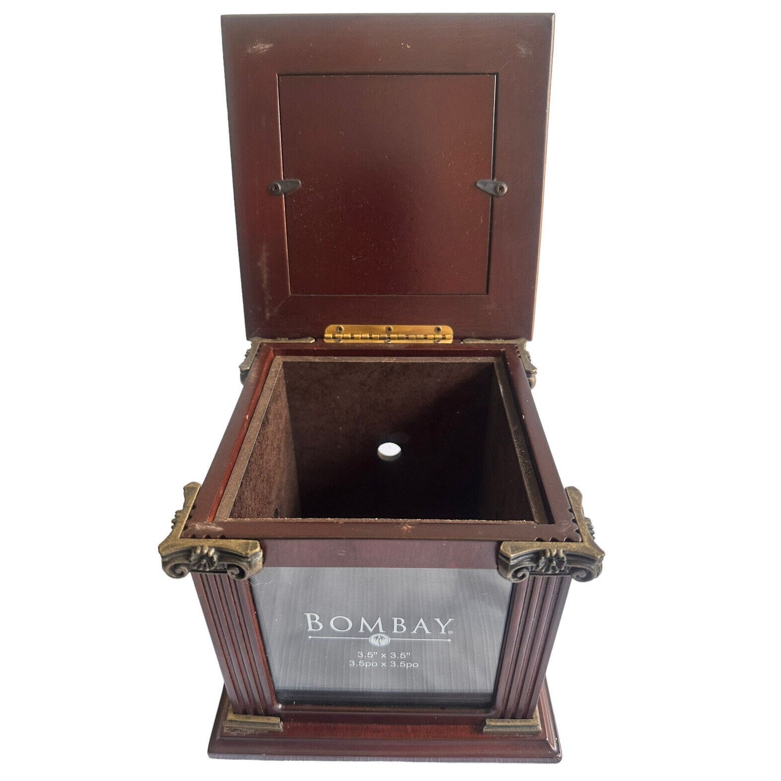 Mahogany BOMBAY Company Photo Windows Frames Storage Cube Square 96 ...