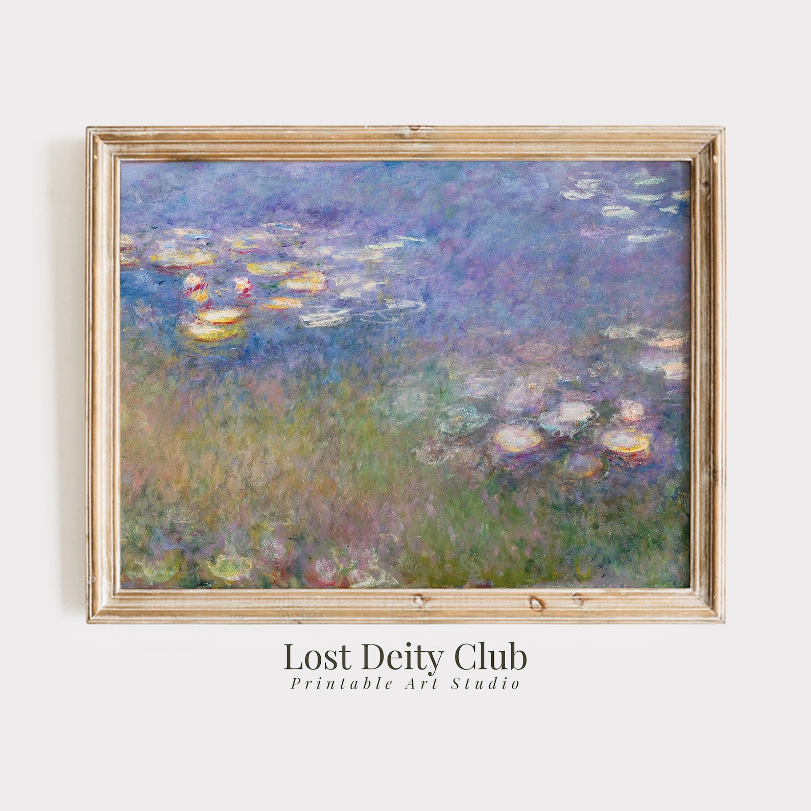 Claude Monet Water Lilies Print Impressionist Landscape Painting ...