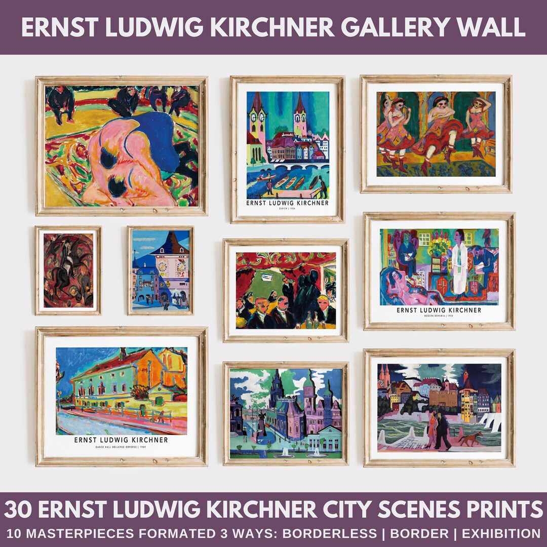 30 Ernst Ludwig Kirchner Cityscape Prints | Expressionism City Art ...