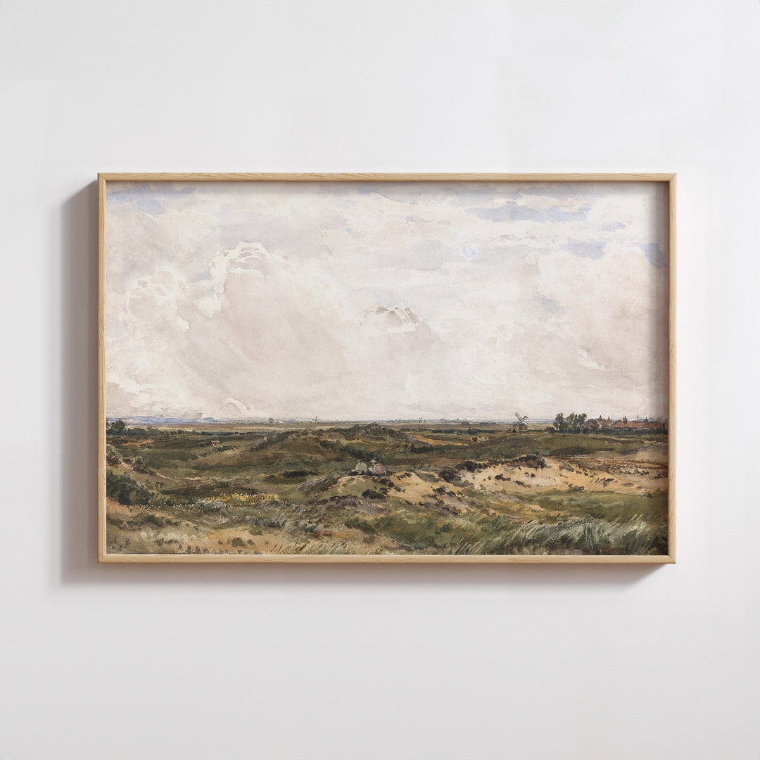 English Countryside Printable Digital Landscape Download for Rustic ...