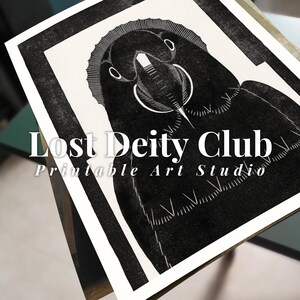 Drypoint Etching Gallery Wall Set, Abstract Linocut Expressionism ...