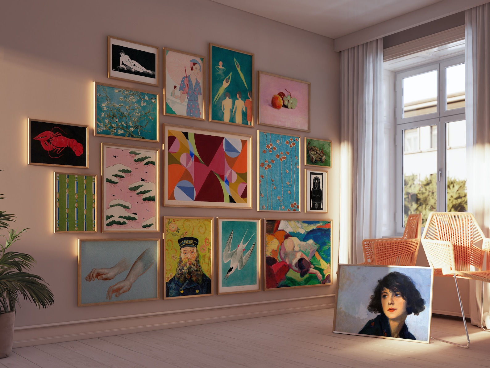 Maximalist Gallery Wall Set of 17, Eclectic Art Bundle, Edvard Munch ...