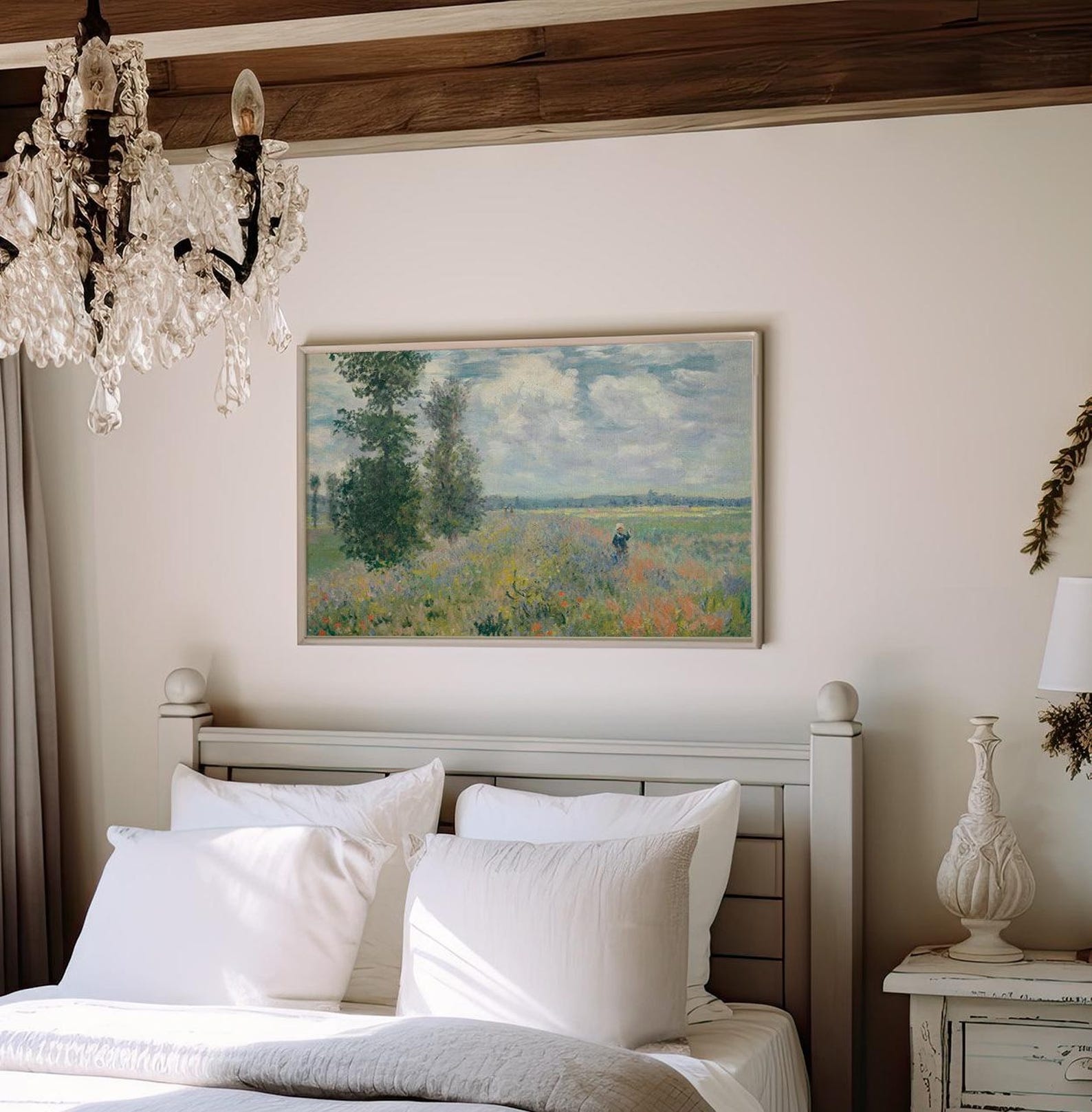 Claude Monet Flower Fields Print | PRINTABLE Impressionist Landscape ...