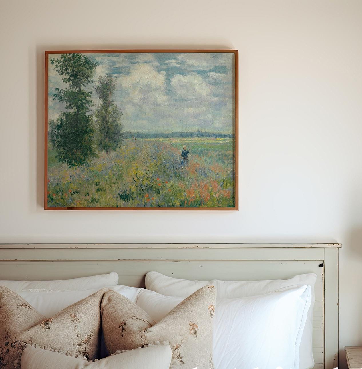 Claude Monet Flower Fields Print | PRINTABLE Impressionist Landscape ...