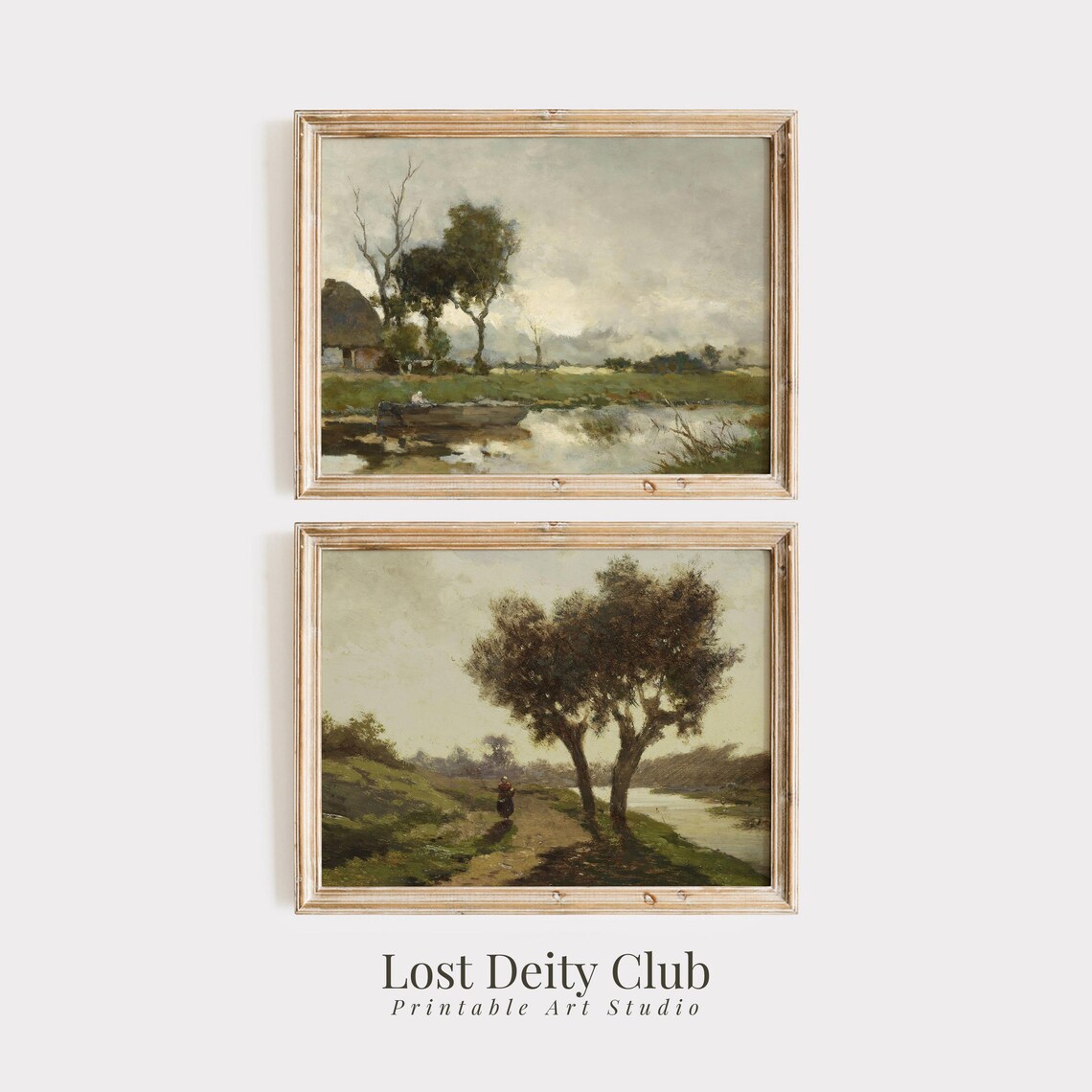 PRINTABLE Vintage Gallery Print Set of 6, Eclectic Gallery Wall Set ...