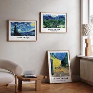 30 Vincent Van Gogh Starry Night PRINTABLE Wall Art Mega Bundle Print ...