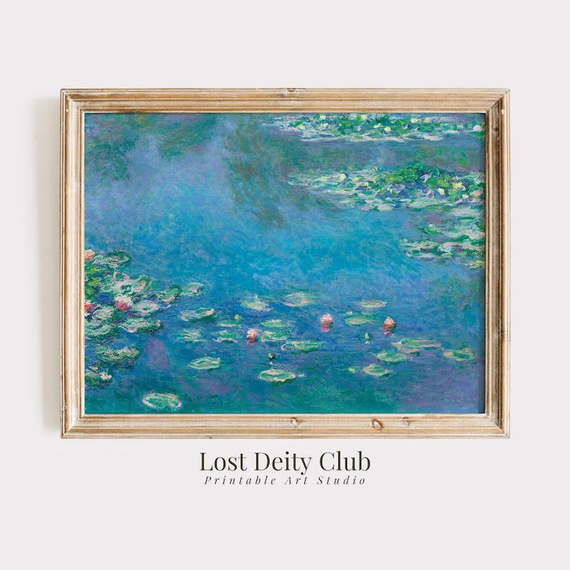 Monet Water Large - Etsy UK